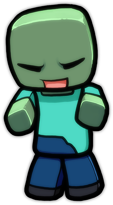 Chibi Minecraft Zombie